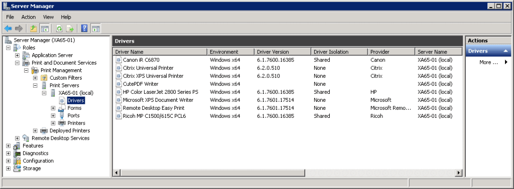 Replicating Print Drivers in Citrix XenApp 6.5 - xenappblog