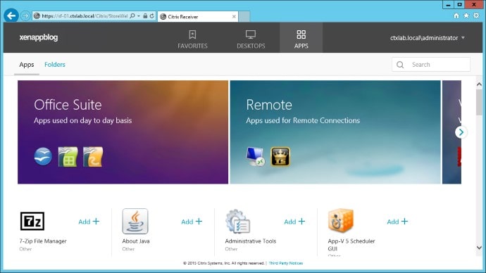 Citrix NetScaler Gateway and X1 StoreFront Customization - xenappblog